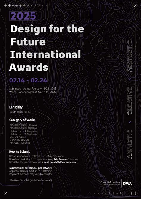 2025 청소년 국제 미래 미술and디자인 공모전 Design For The Future International Awards 공모전 대외활동 링커리어