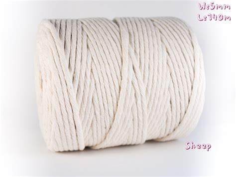 Macrame Cotton Twine 4mm In 16 Different Colours Twine Rope Etsy