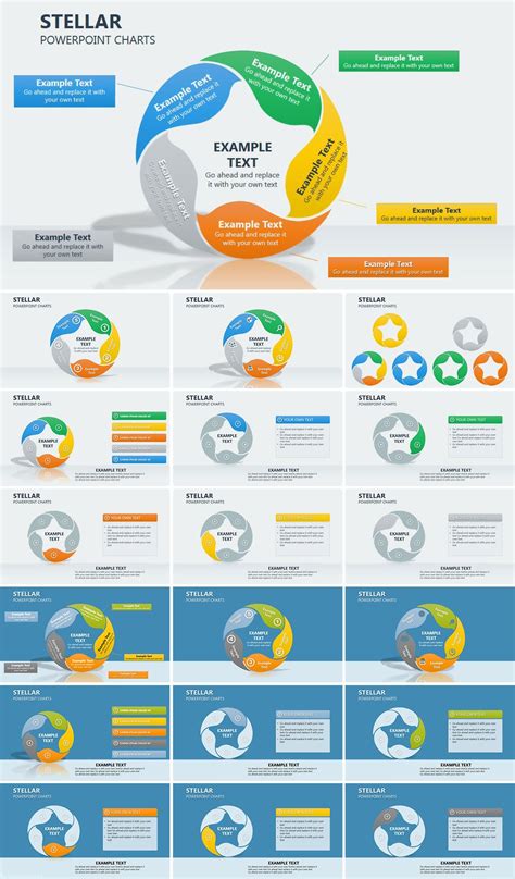 Circular Statistics PowerPoint Chart Template Powerpoint Charts Powerpoint Chart Templates