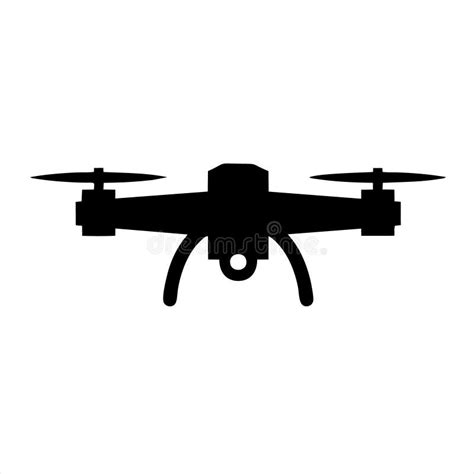 Icono Del Dron Aislado En El Fondo Blanco De La Colección De Fotos