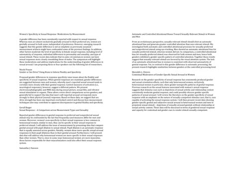 Pdf Womens Specificity In Sexual Response Moderations By Measurement
