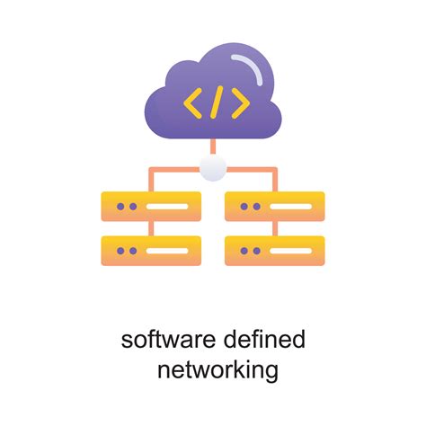 Software Defined Networking Vector Outline Icon Design Illustration Internet Of Things Symbol