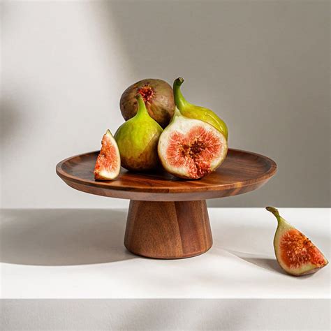 코지테이블 다크우드 디저트 케이크 한식 다과 스탠드 2호 각진형 감도 깊은 취향 셀렉트샵 29cm