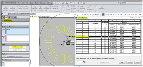 SOLIDWORKS Whats New Variable Pattern SW Computer Aided Technology
