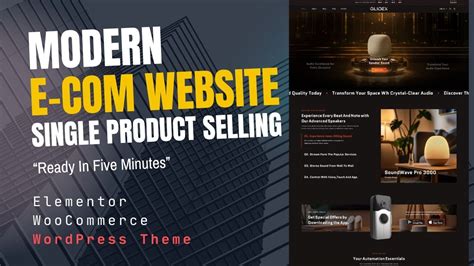 Make Single Product Selling Ecommerce Website Unique Layout Elementor Woocommerce Theme