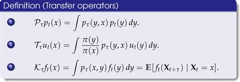 transfer operators