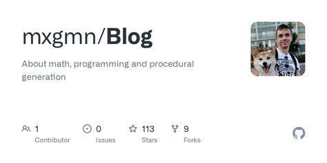 Github Mxgmn Blog About Math Programming And Procedural Generation