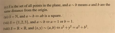 Solved For Those Relations In Exercise That Are Chegg