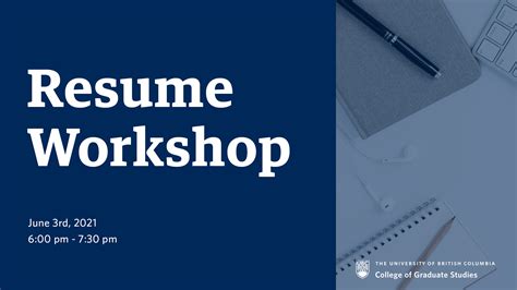 Resume Workshop Ubc Okanagan Events Calendar