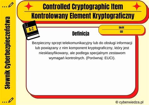 Controlled Cryptographic Item Kontrolowany Element Kryptograficzny Cyberwiedza Pl