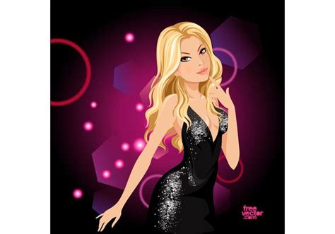 Sexy Blonde Girl Download Free Vector Art Stock Graphics And Images