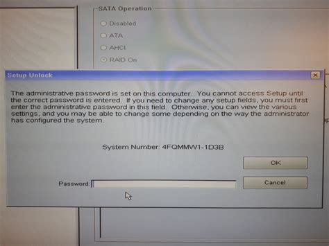 Configure Bios Password Windows 10