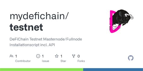 GitHub Mydefichain Testnet DeFiChain Testnet Masternode Fullnode Installationscript Incl API