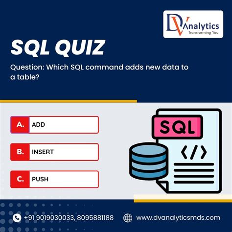 Sqlquiz Learnswl Datacleaning Techniques Dvanalytics Bangalore Dv Data Analytics