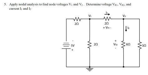 Solved Apply Nodal Analysis To Find Node Voltages V1 And V2