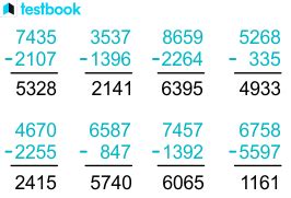 4 Digit Subtraction Learn Steps Method And Solved Examples