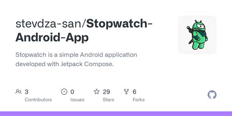 Github Stevdza Sanstopwatch Android App Stopwatch Is A Simple Android Application Developed