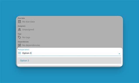 Multiple Select Blue