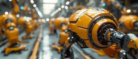 Premium Photo Industry 40 Or 4th Industrial Revolution Smart Industry Robot Arms And Iot