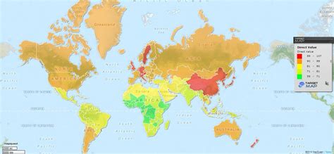 IQ Weltkarte Intelligenz nach Regionen • QPress