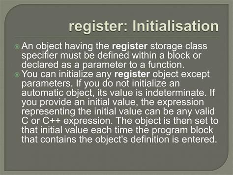 Storage Class Specifiers Ppt