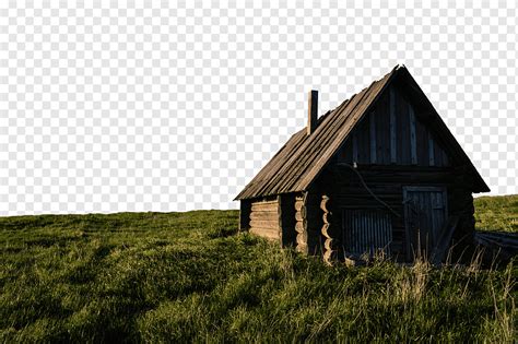 오두막 초원 시골 Firtree 헛간 건물 필드 풍경 농촌 Png Pngwing