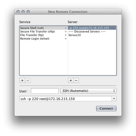 Macos Os X Terminal Remote Connection Port Number Super User