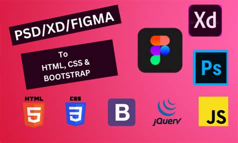 Convert Xd To Html Psd To Html Figma To Html Bootstrap Responsive