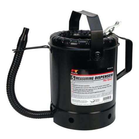 Performance Tool 5 Quart Flex Spout Measuring Dispenser Hnt Tools
