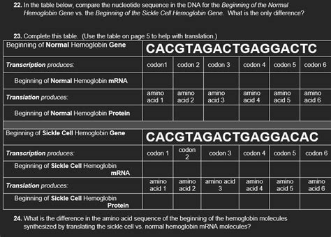 Solved In The Table Below Compare The Nucleotide Chegg