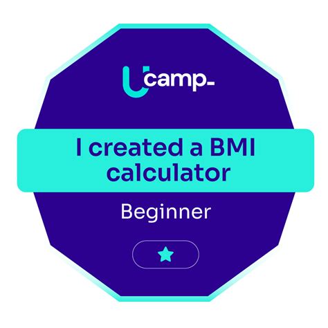 I Created A Bmi Calculator Credly