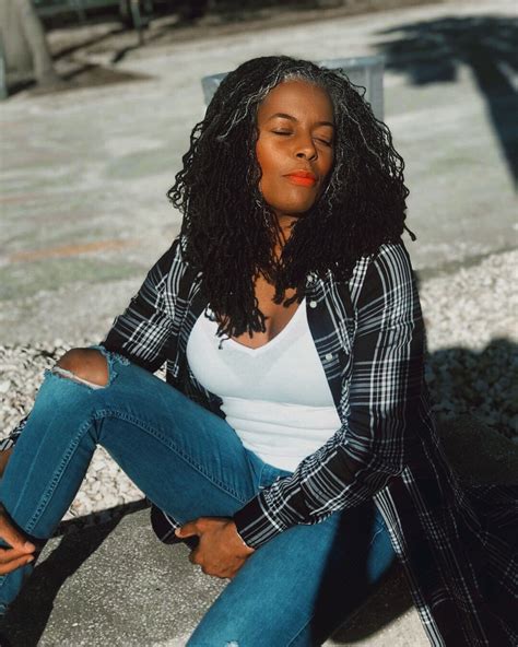 Gorgeous Gray Sisterlocks Sisterlocked Natural Hair Styles Beautiful Gray Hair Beautiful