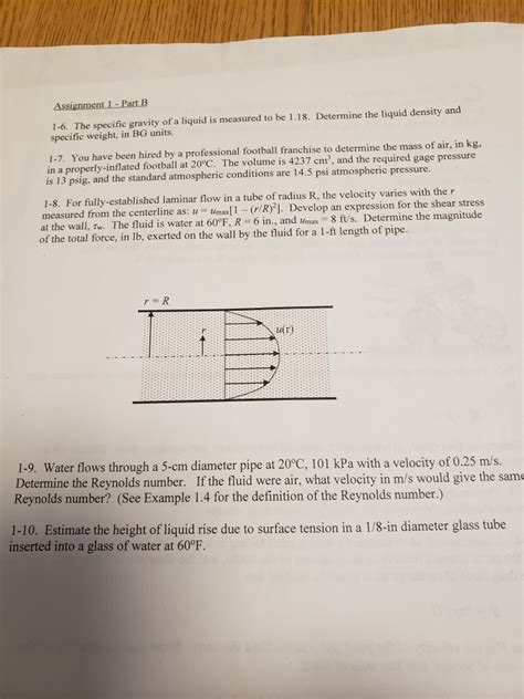 Solved Assignment Part B The Specific Gravity Of A Chegg