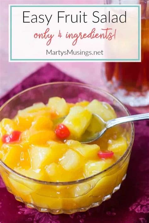 Easy Fruit Cocktail Salad Martys Musings Fruit Salad Easy Easy Fruit Salad Recipes