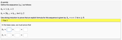 solved 5 points define the seqeuence {an} as follows bo