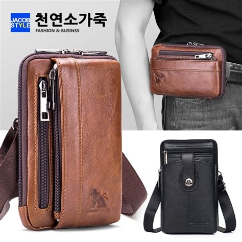 무료배송 제이콥스타일 남성가방 천연가죽 멀티백 가방 크로스백 핸드폰가방 여행용가방 허리가방 티몬