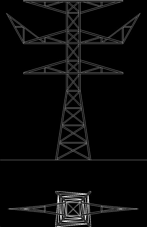 Electrical Tower Views DWG Block For AutoCAD Designs CAD