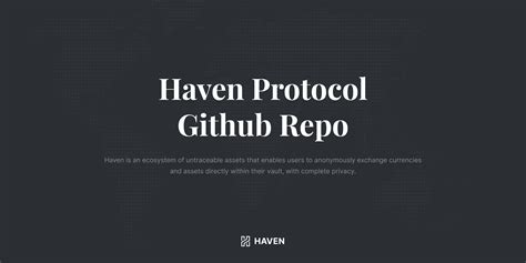 Github Haven Protocol Orghaven Protocol