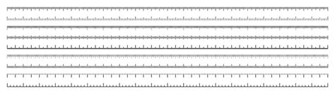 센티미터 밀리미터 또는 인치로 길이 또는 높이를 측정하는 현실적인 긴 척도 척도 테이프 크기 지표 ⁇ 터 일러스트레이션 프리미엄 벡터