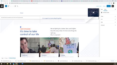 Grimlock Section Arent Visible When Editing Page • Themosaurus Support