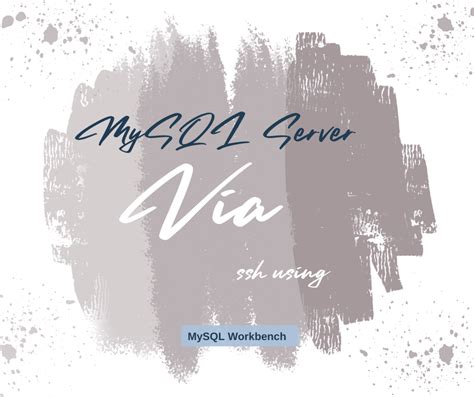 How To Connect To A Self Hosted Mysql Server Using Ssh On Bloom Lessons