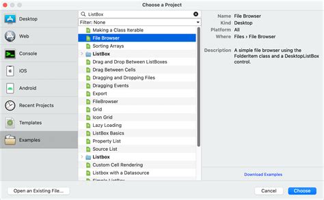 Examples — Xojo Documentation