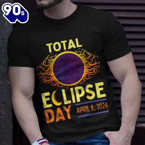 Total Solar Eclipse Day April 8 2024 Retro Sun Eclipse T Shirts