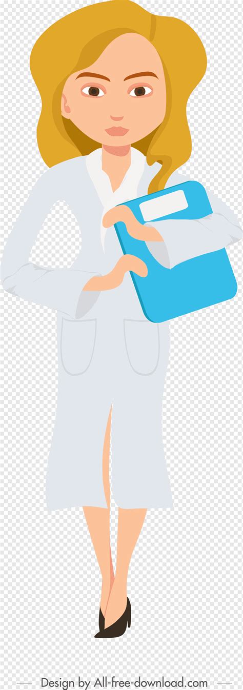 женщина врач значок мультипликационный персонаж эскиз Png Pngwing