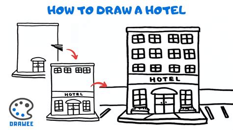How To Draw A Hotel Youtube