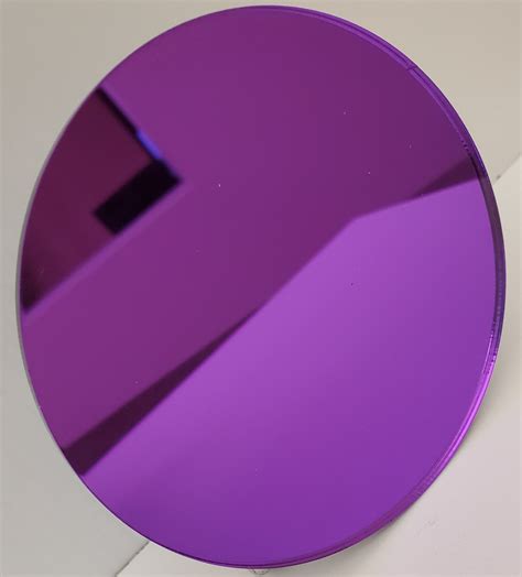 Mirror Acrylic Plexiglass Disc 4 Diameter Colored Plastic Circle Etsy