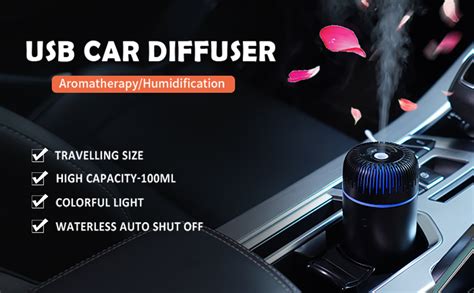 Car Diffuser Humidifier Usb Aromatherapy Essential Oil Air Freshener Usb Cool Mist