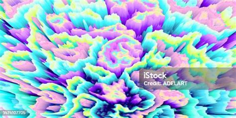 색상 폭발 페인트 스플래시 벽지 여러 가지 빛깔의 빛깔 우주 우주 은하 창조적인 네온 프랙탈 3d 그림입니다 상상력 환상 3차원 형태에 대한 스톡 사진 및 기타 이미지