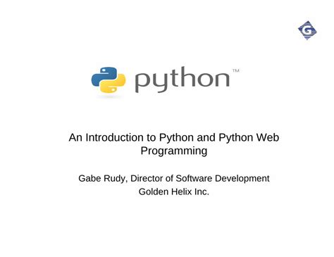 Pdf An Introduction To Python And Python Web Programminggrudy