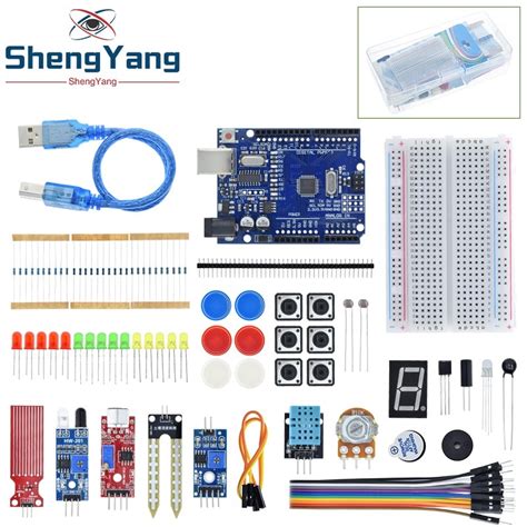 tzt basic starter kit for arduino uno set r3 diy kit r3 board